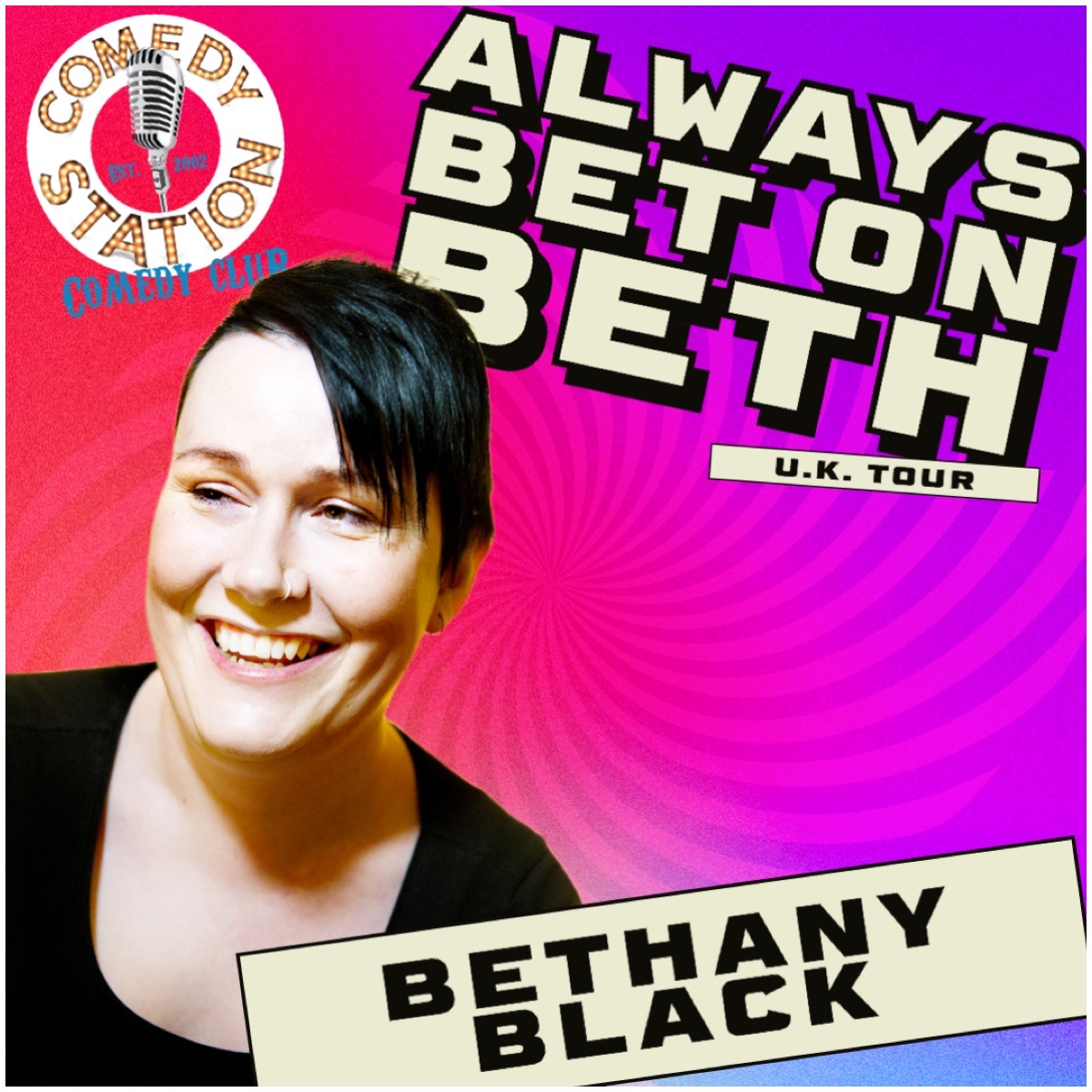 Bethany Black: Always Bet on Beth, U.K. Tour | Comedy Station Comedy Club